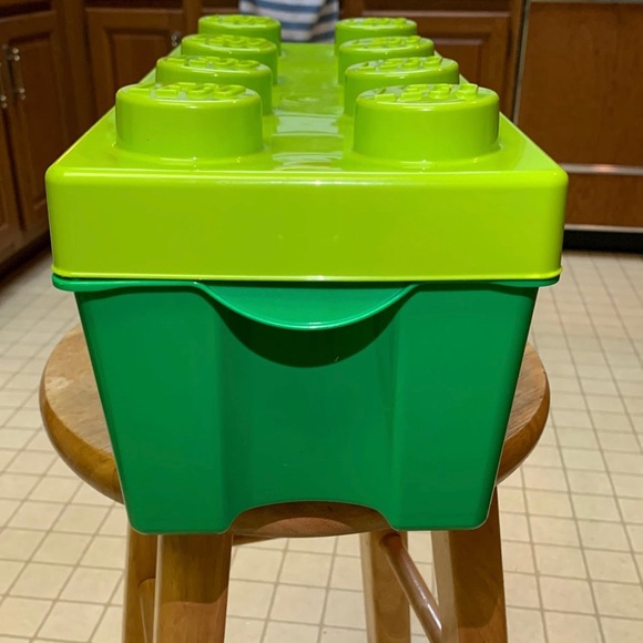 Lego | Toys | Lego Brick Storage Box Empty Lime Green | Poshmark
